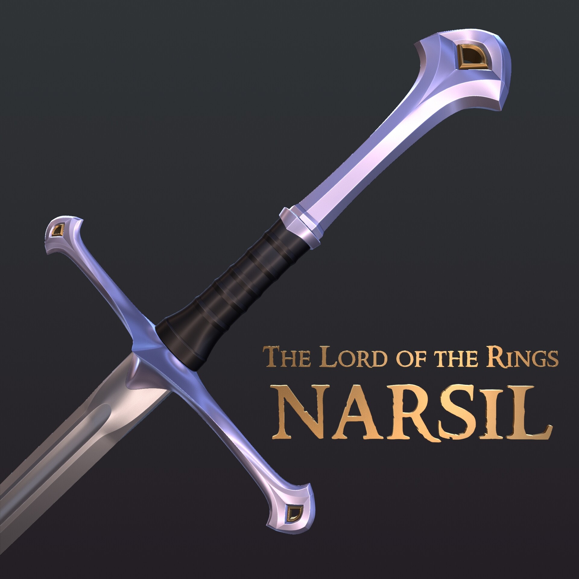 ArtStation - Narsil - Aragorn's Sword, Sinan Arık