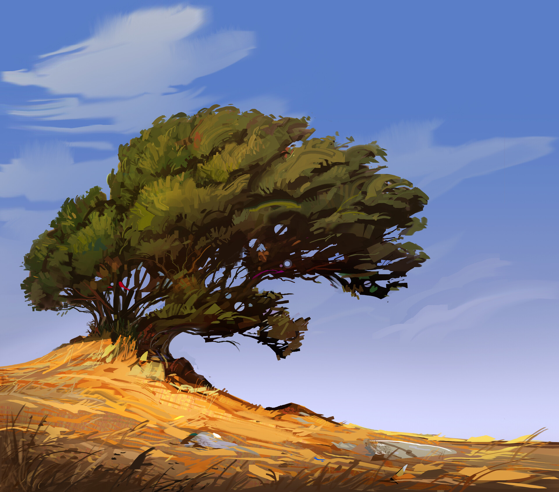 ArtStation - One Tree Hill