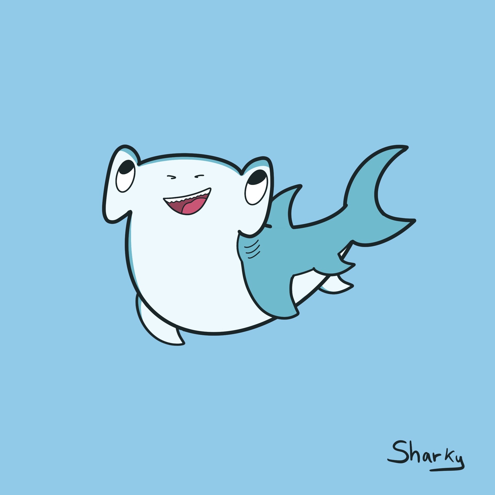 ArtStation - Arty the hammerhead shark