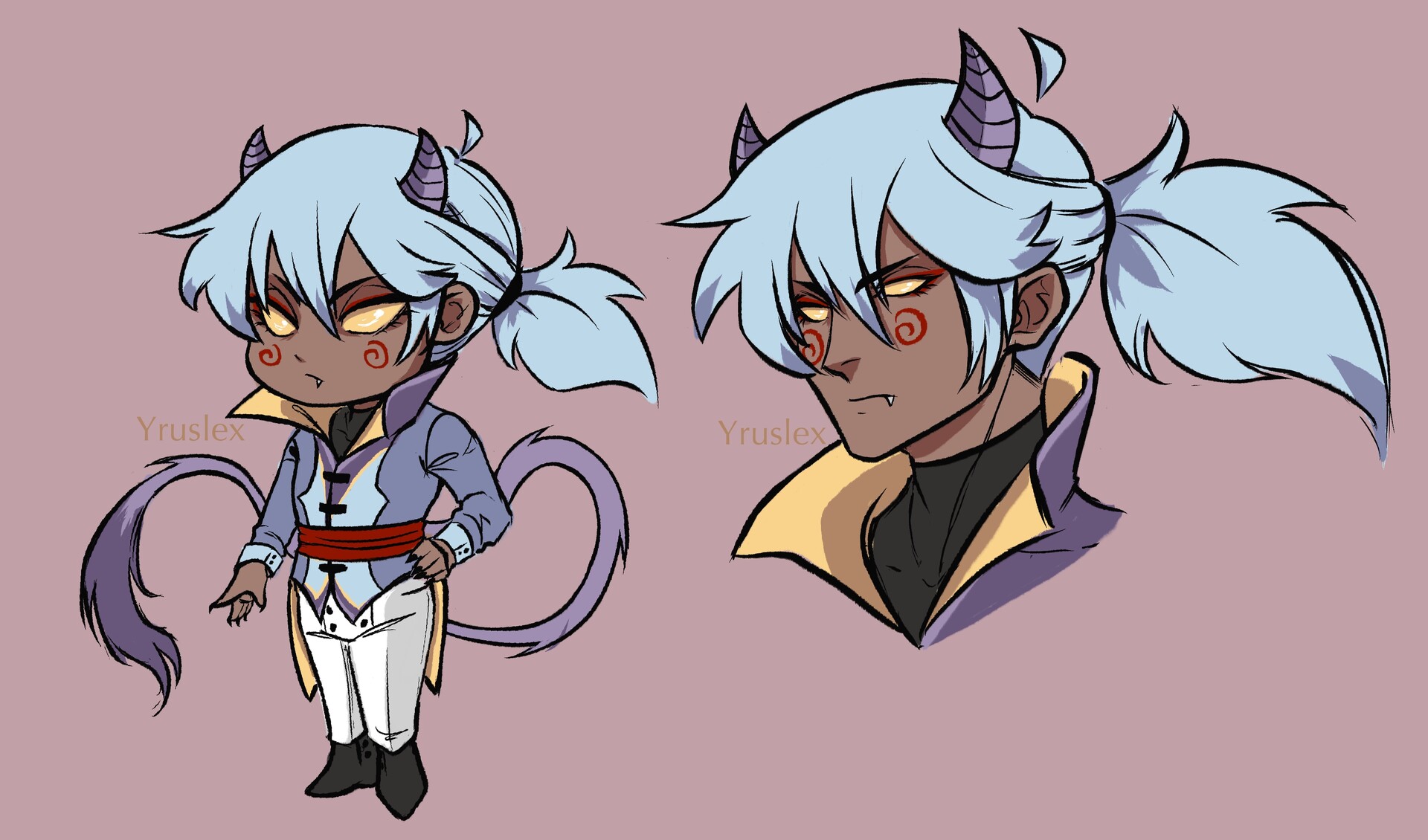 ArtStation - Pastel demon adoptable (sold)