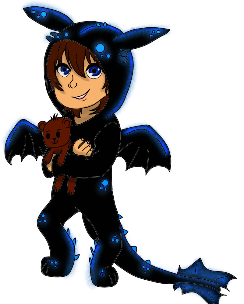 how to draw chibi toothless