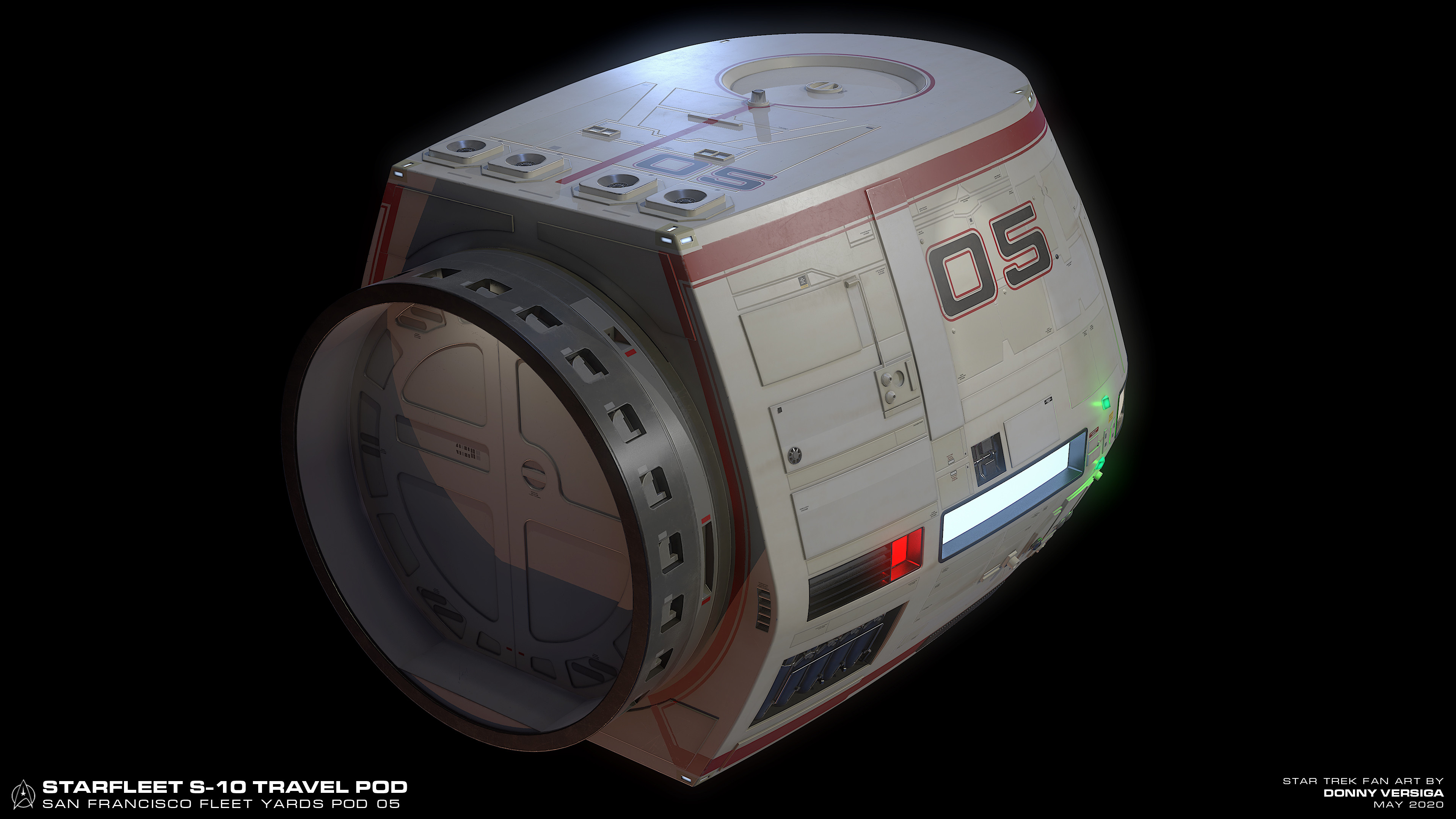 Donny Versiga - Starfleet S-10 Travel Pod