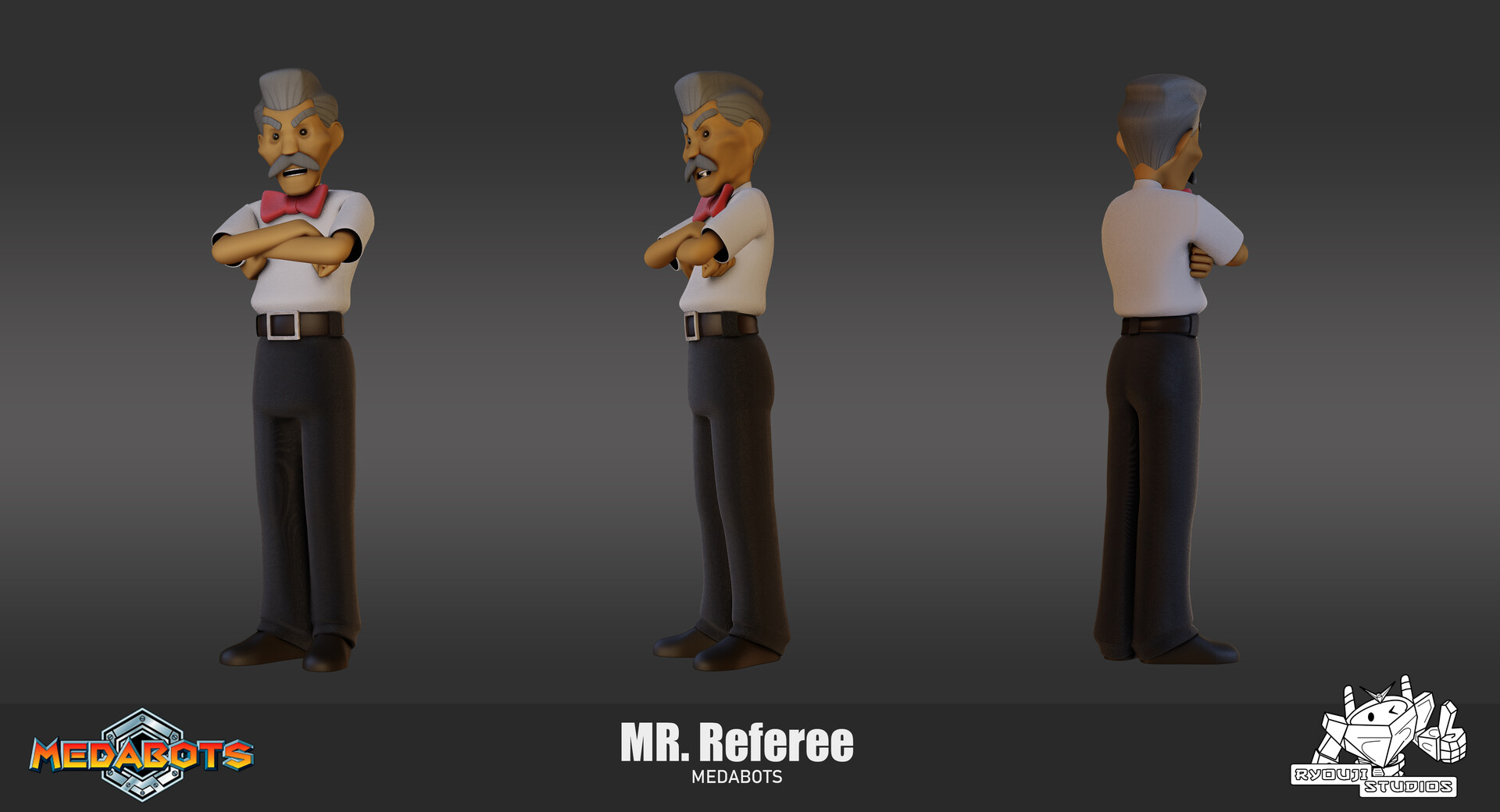 ArtStation - Mr. Referee Medabots