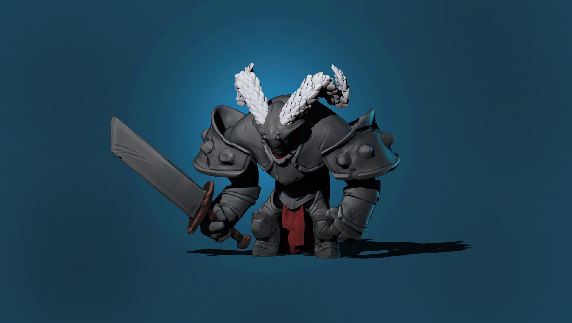ArtStation - Paladin 3D Modeling exercise