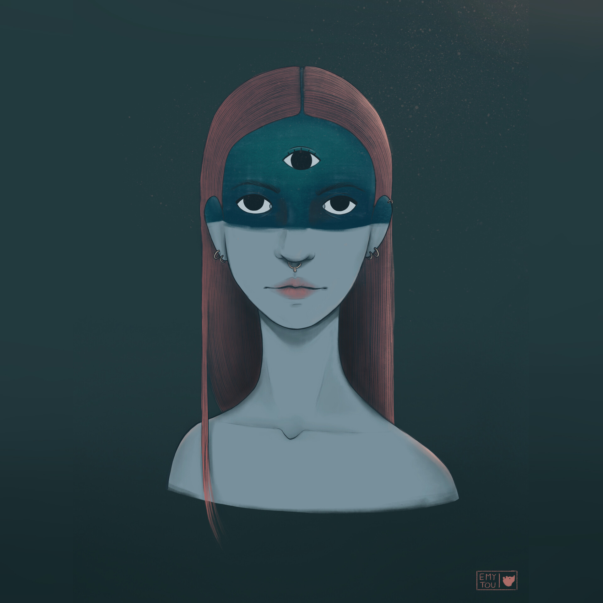 ArtStation - three eyes girl