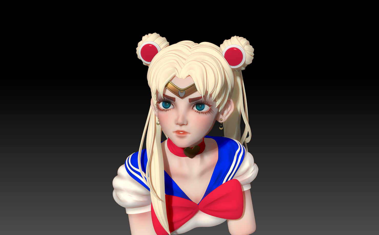Yi-Wen Hsu - Sailor Moon 3D Fan Art