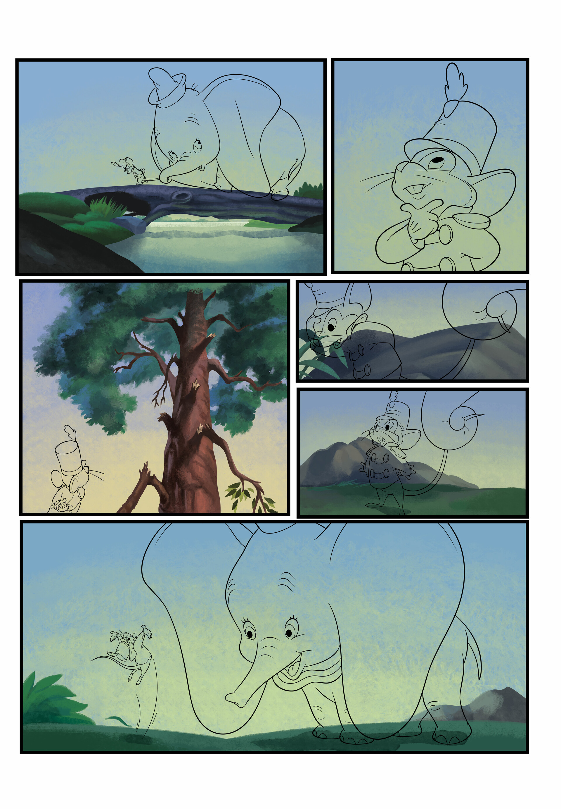 ArtStation - Disney Backgrounds art digital paintings