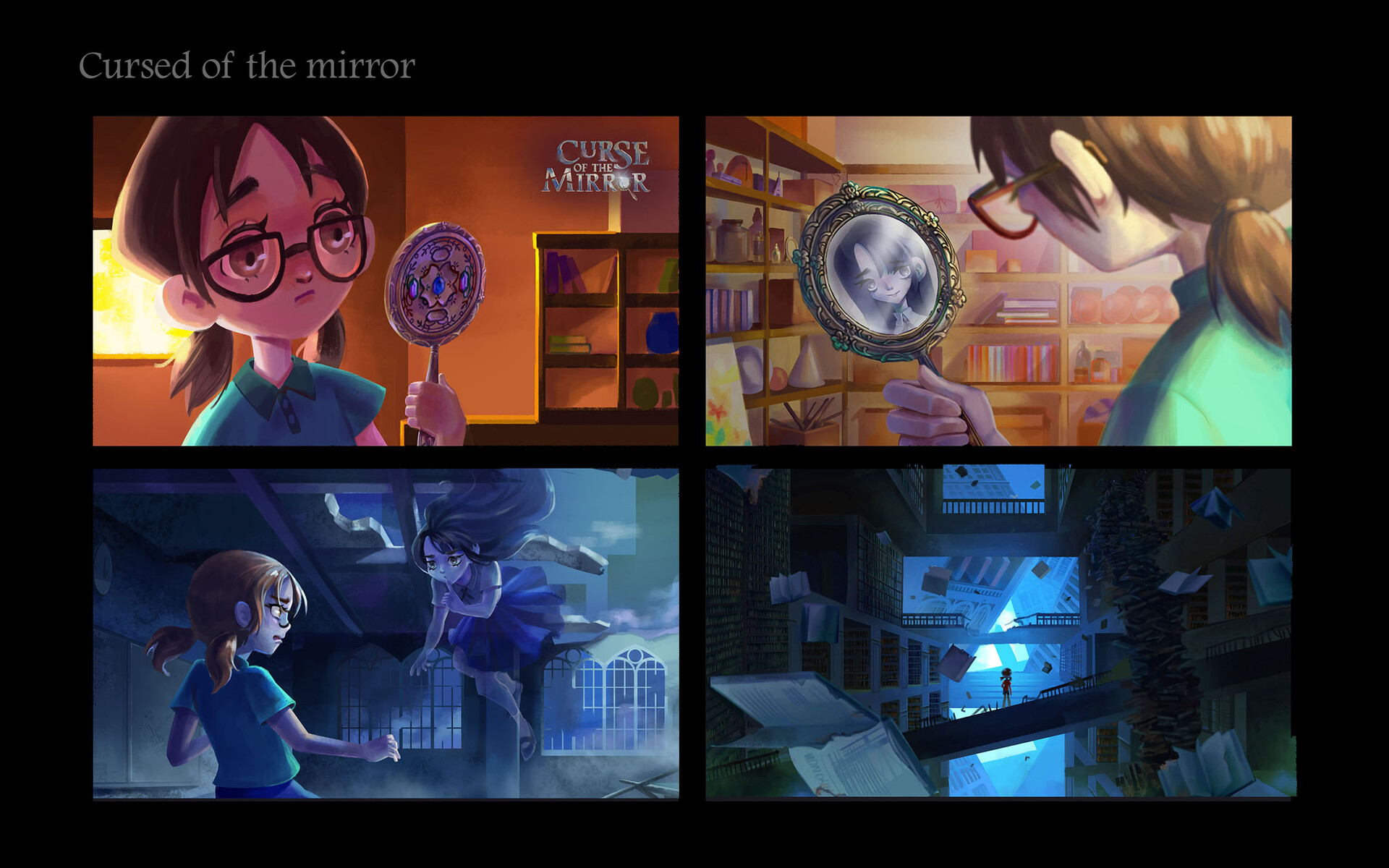 ArtStation - Cursed of the mirror : Key visual