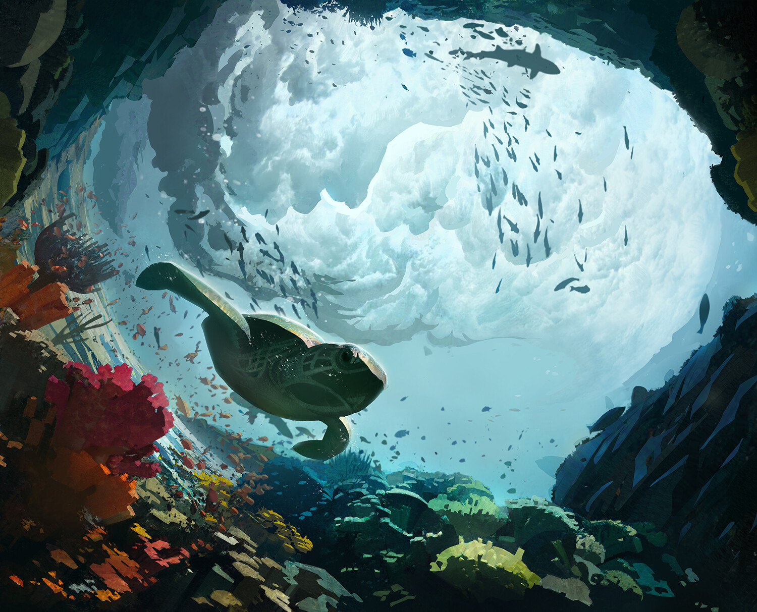 ArtStation - River, ocean , and deep water