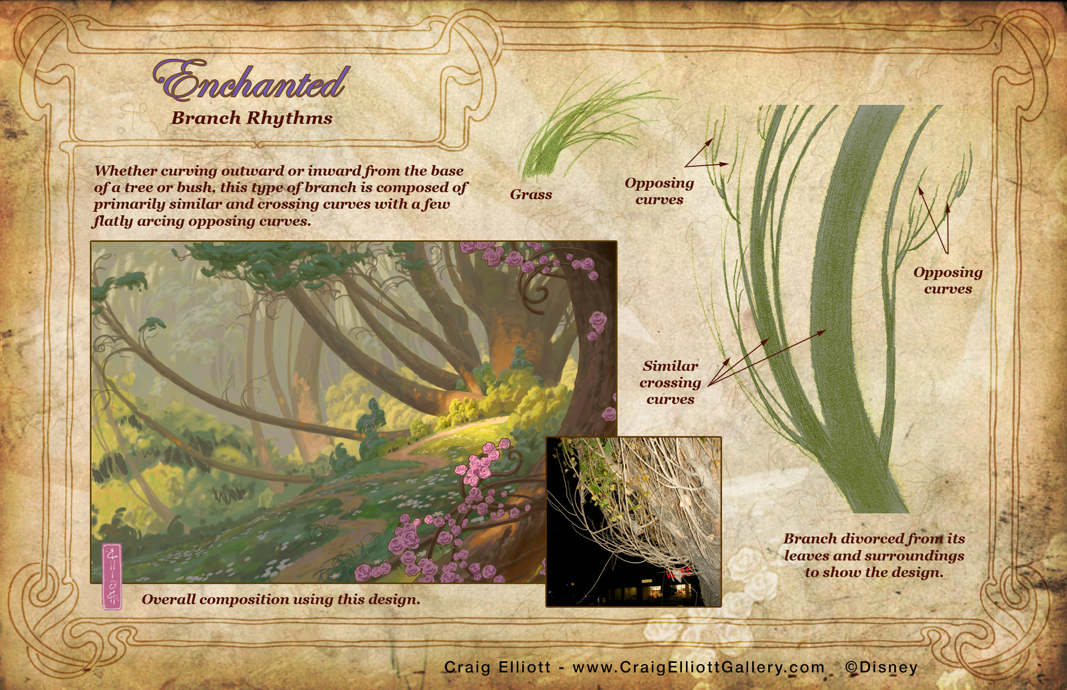 Craig Elliott - Disney, Enchanted - Style guide pages
