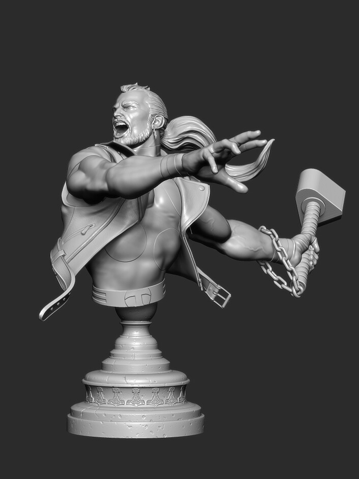 ArtStation - Thunderstrike bust