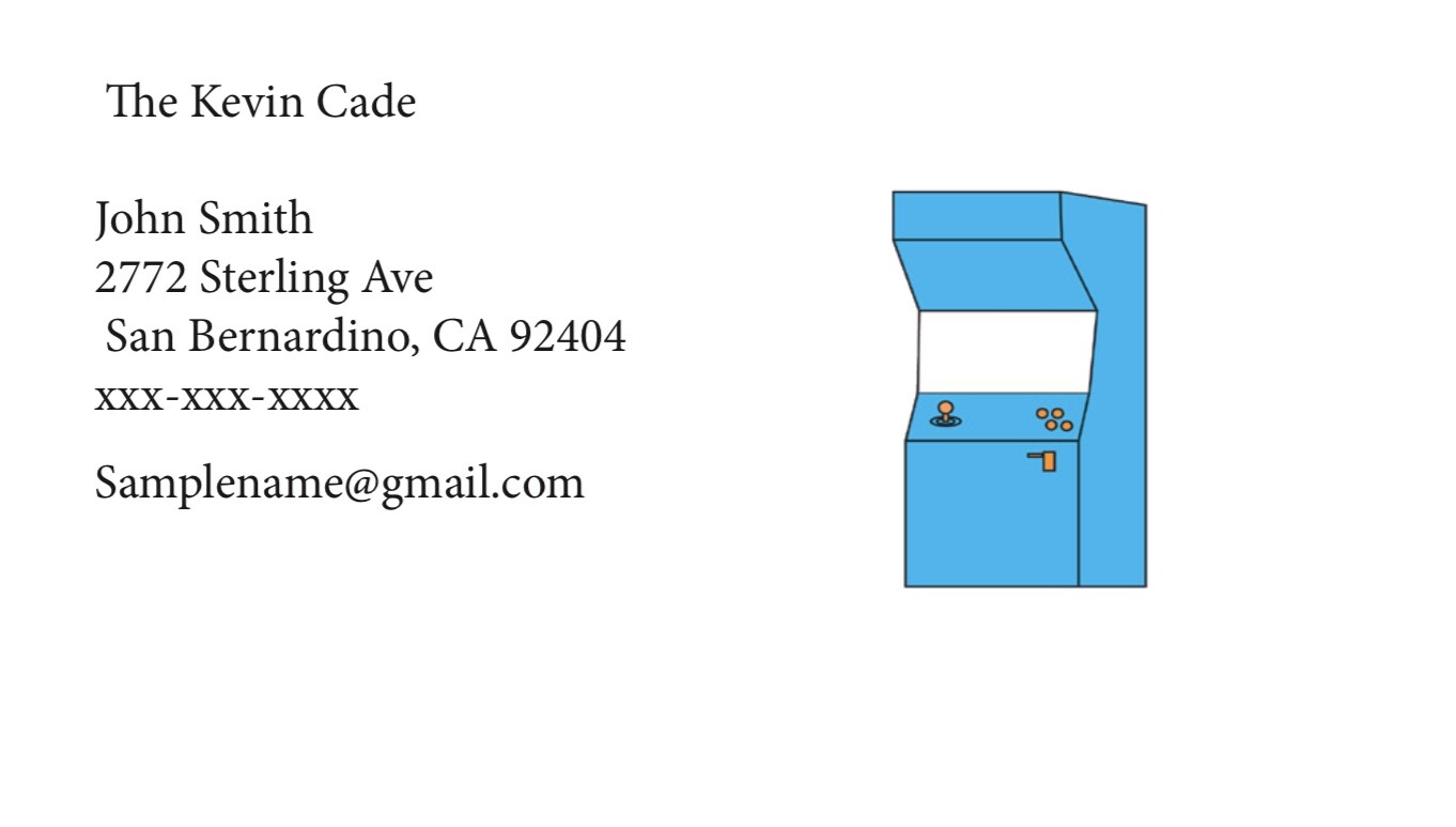 ArtStation - Project 2 fake business card