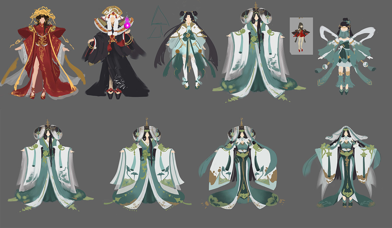 ArtStation - Chinese character design