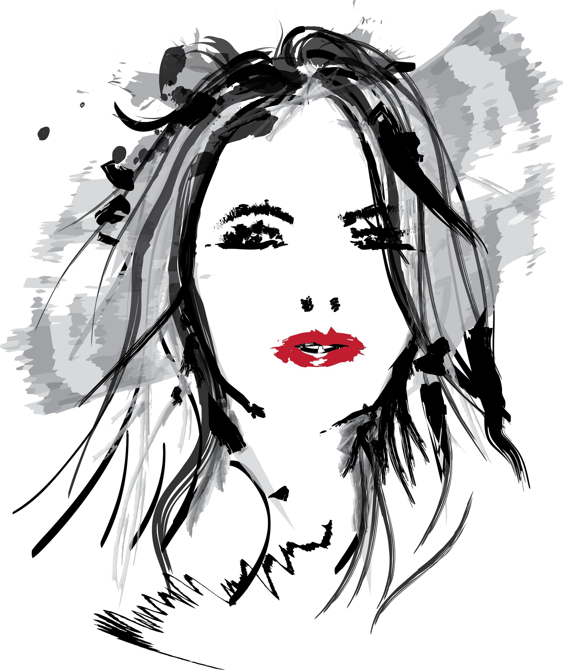 Freaked Out Face Drawing