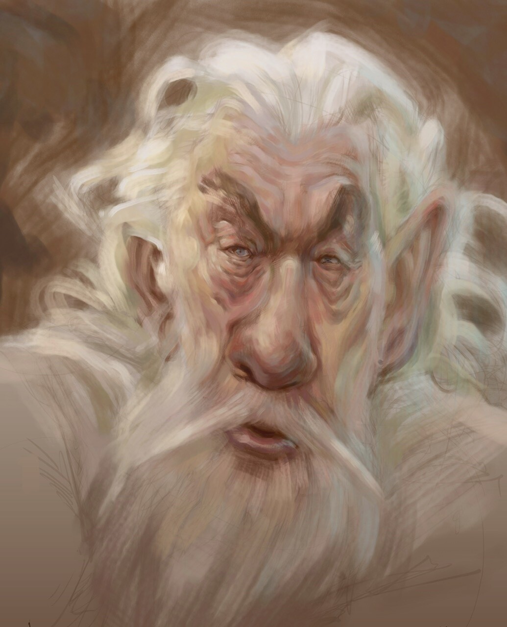 ArtStation - gandalf funny face