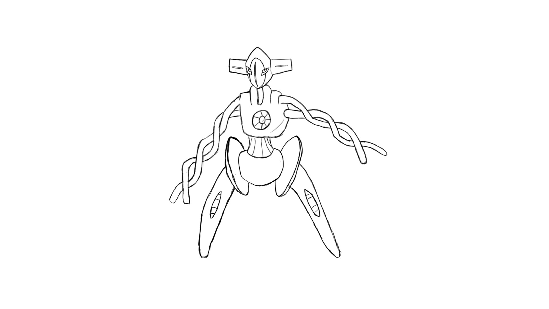 deoxys coloring sheet
