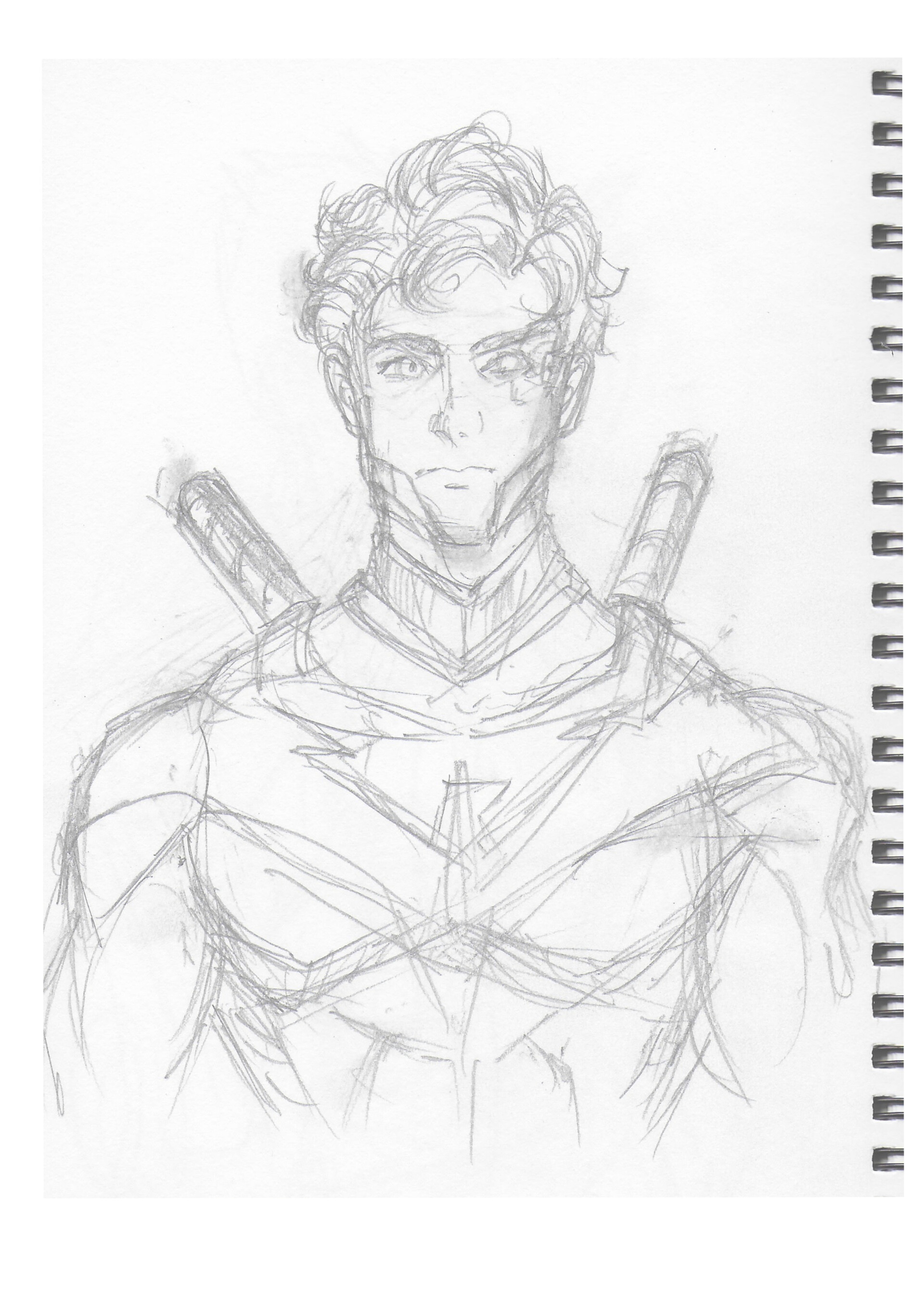 nightwing face drawing