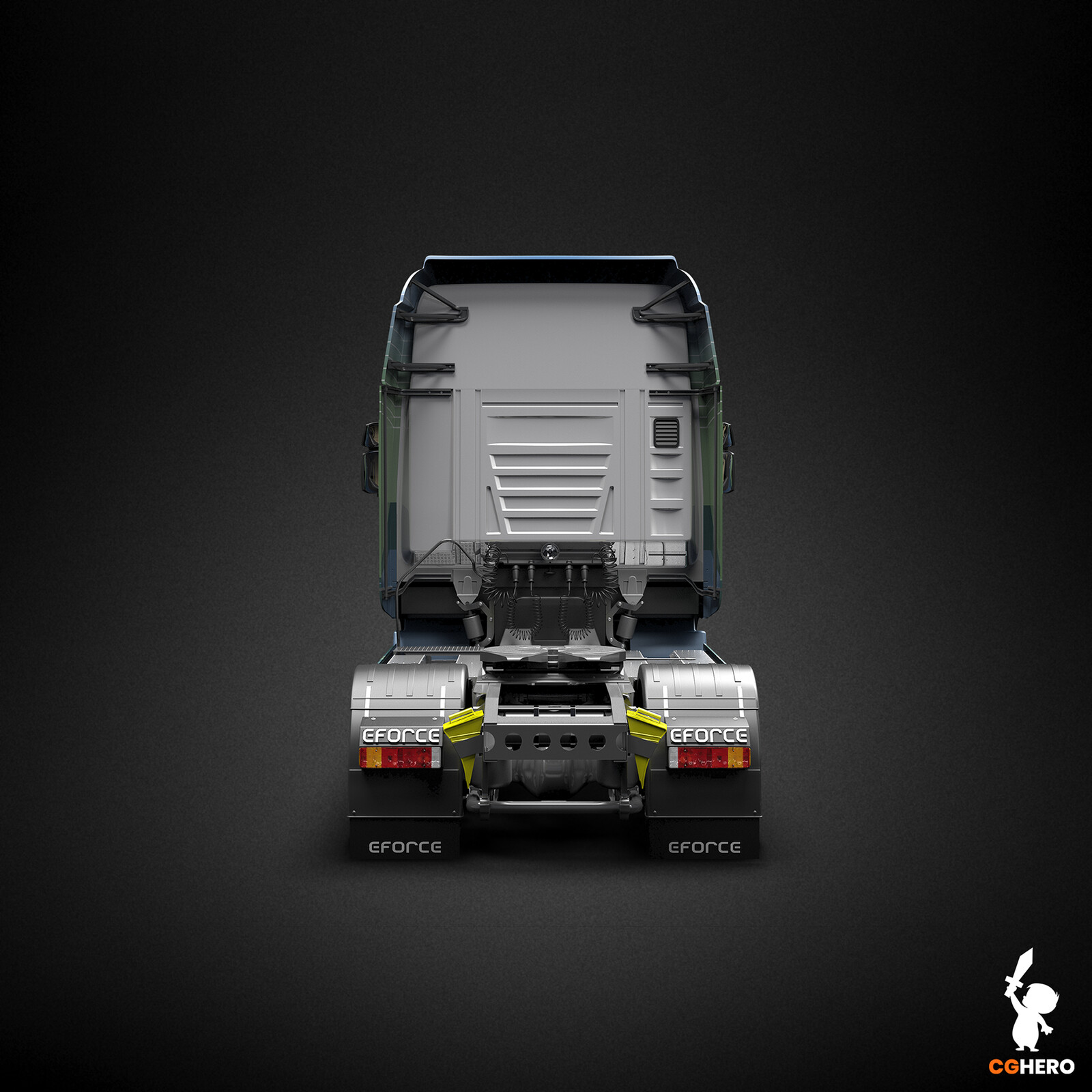 CGHero - E-Force Cab Vehicle Wrap and Visualisation