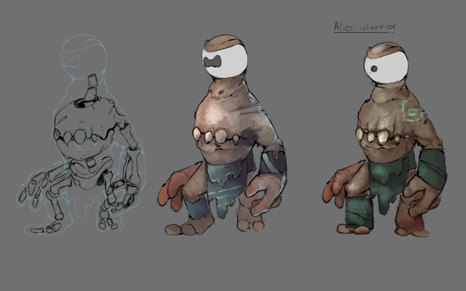 ArtStation - Alien Warrior Concepts