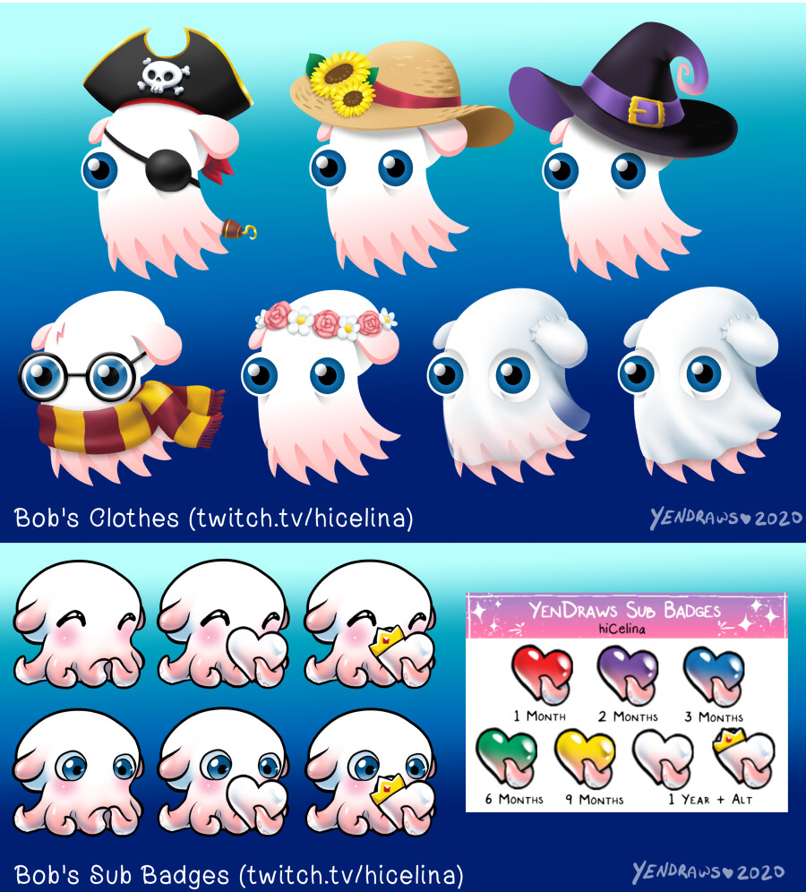 ArtStation - Costumes +Twitch Sub Badges for hiCelina