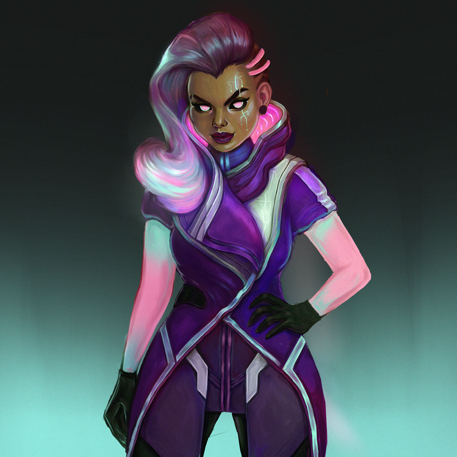 ArtStation - Sombra FanArt (Overwatch)