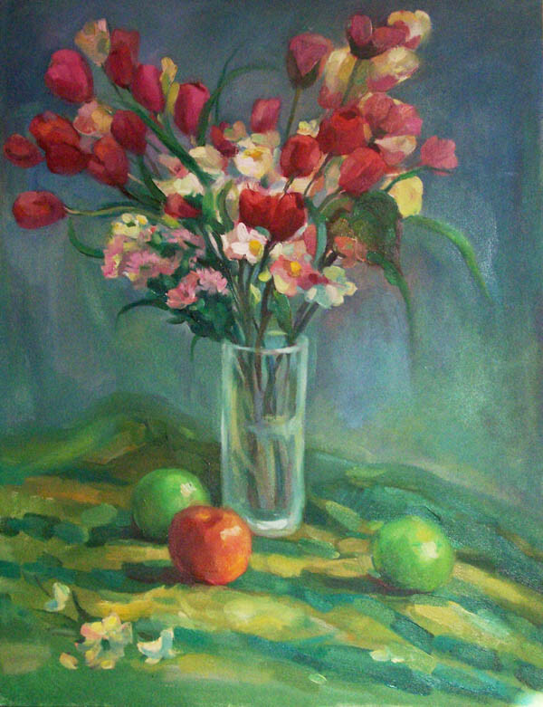 ArtStation - Flower and Still life , Oil