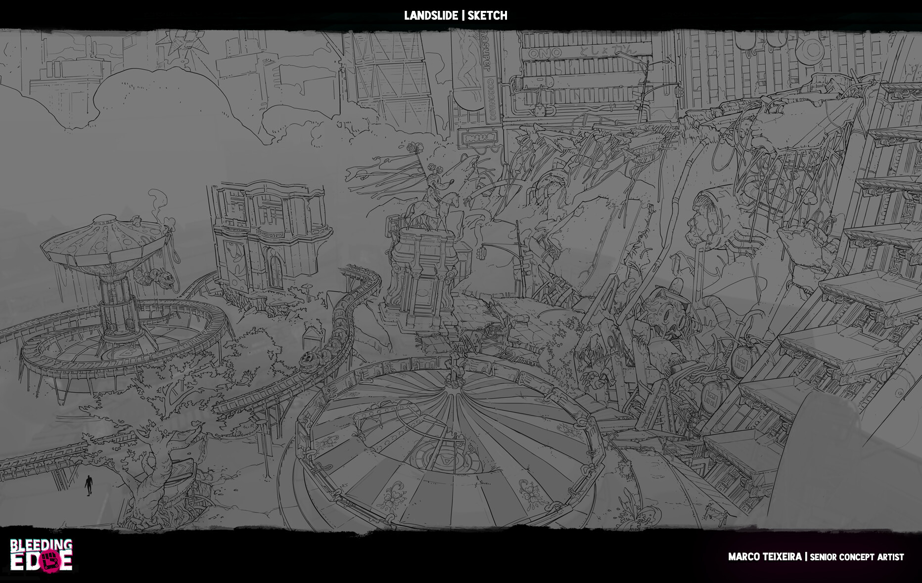 Marco Teixeira | Digital Art - Bleeding Edge | MAPS SKETCHES