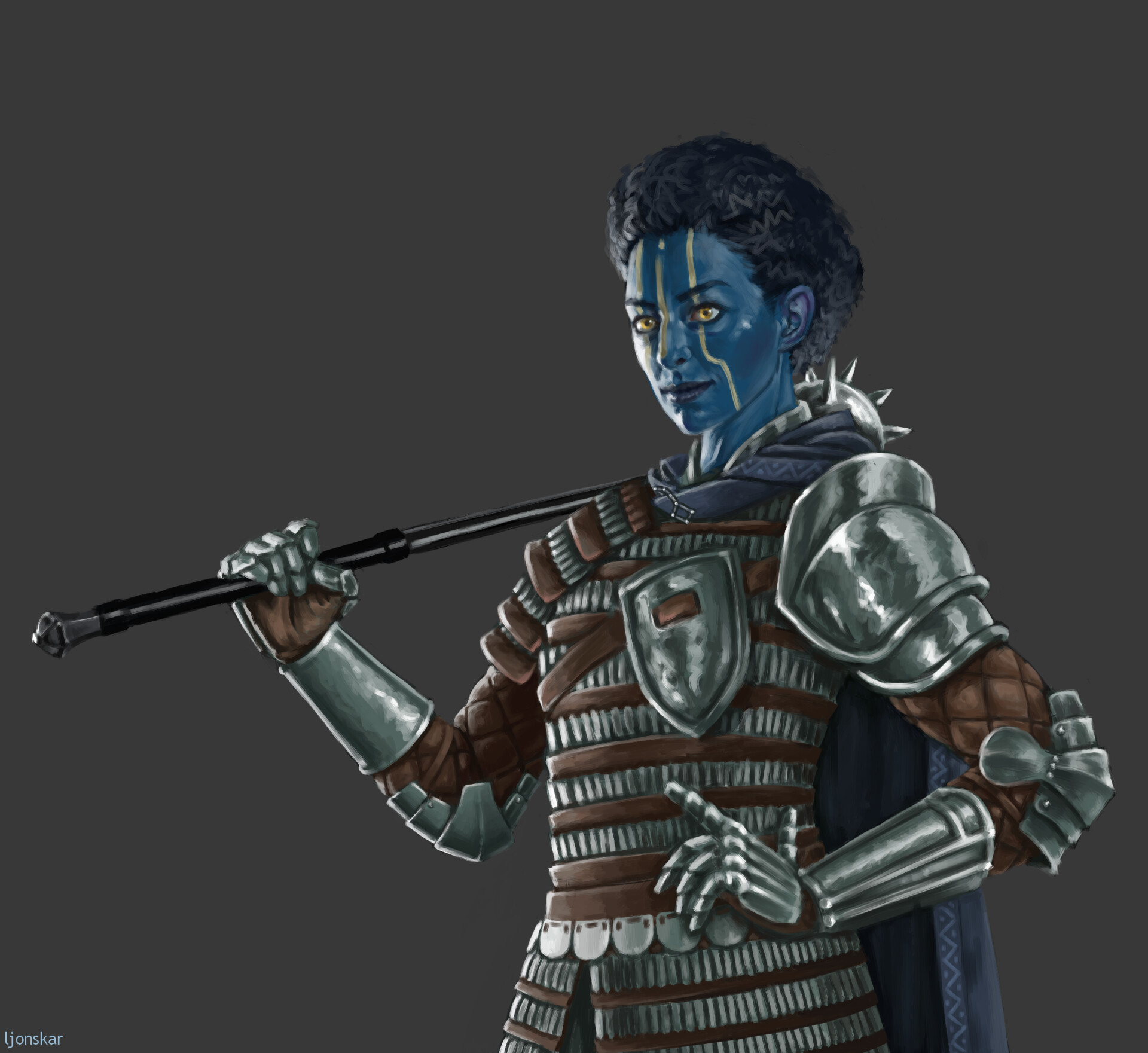 ArtStation - Antares, Star Genasi Sorcadin -- Commission