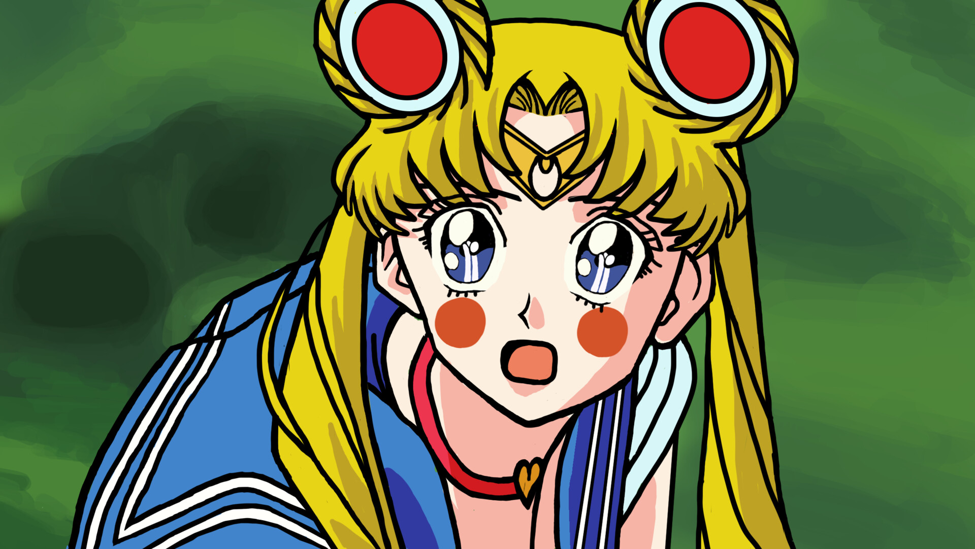 ArtStation - Surprised Sailor Moon