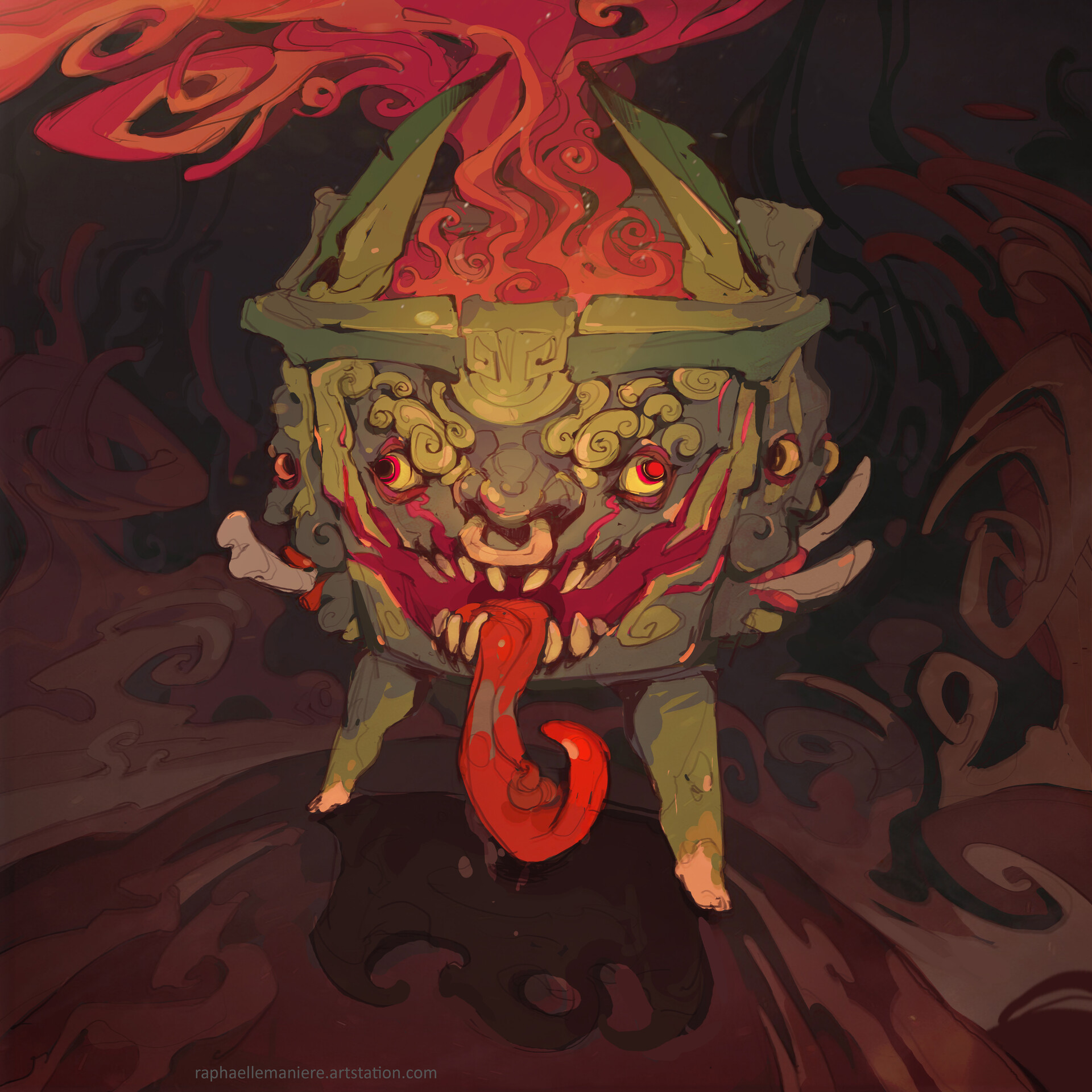 ArtStation - Gau Ding by Raphaëlle Manière