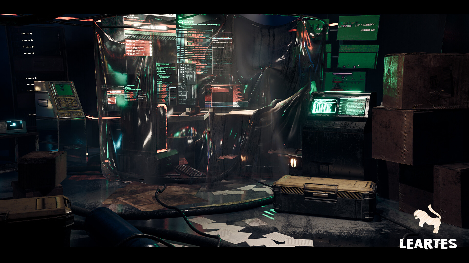 Leartes Studios - CyberPunk Laboratory / Research Center Interior Kitbash