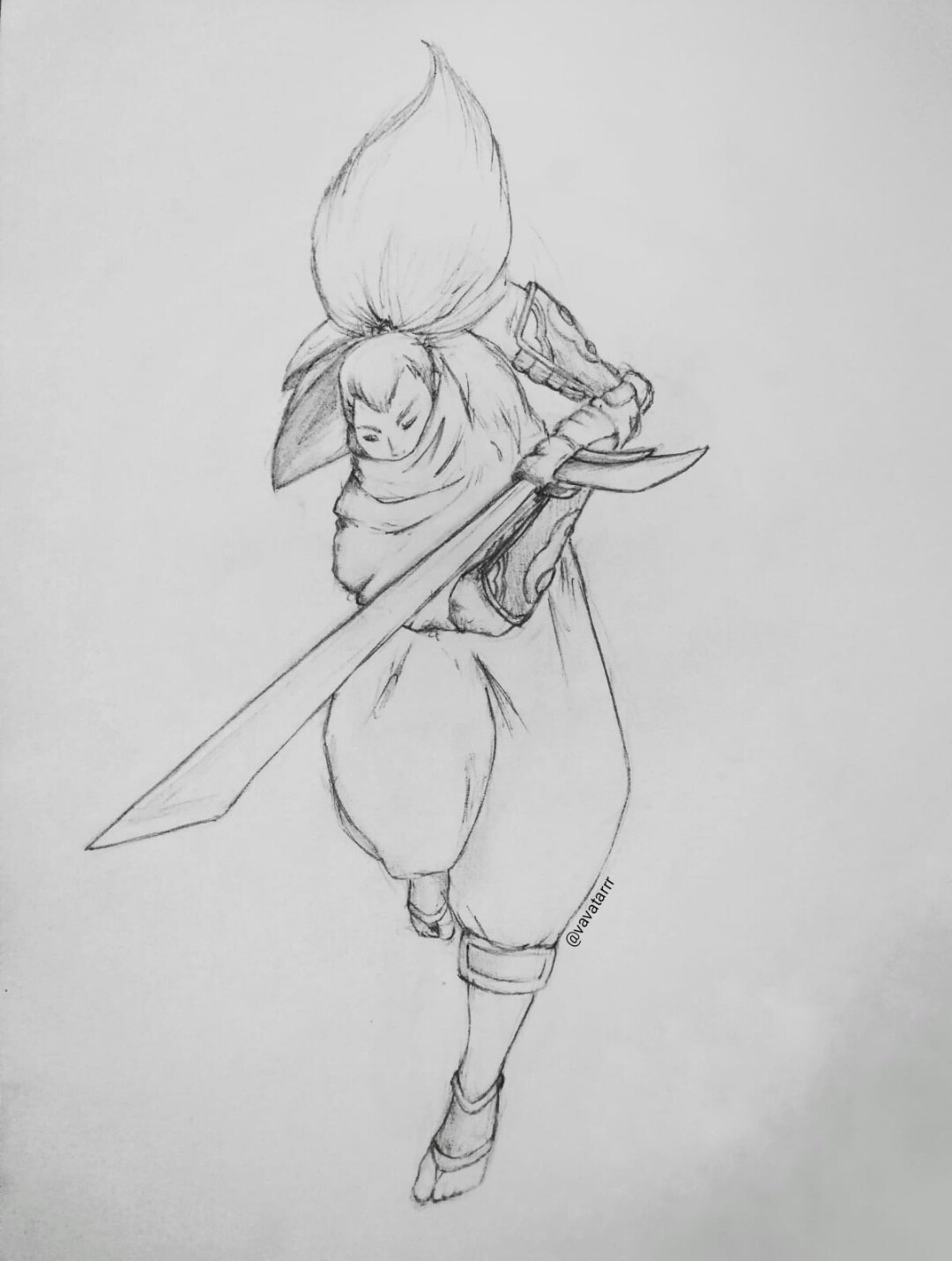 how to draw yasuo easy