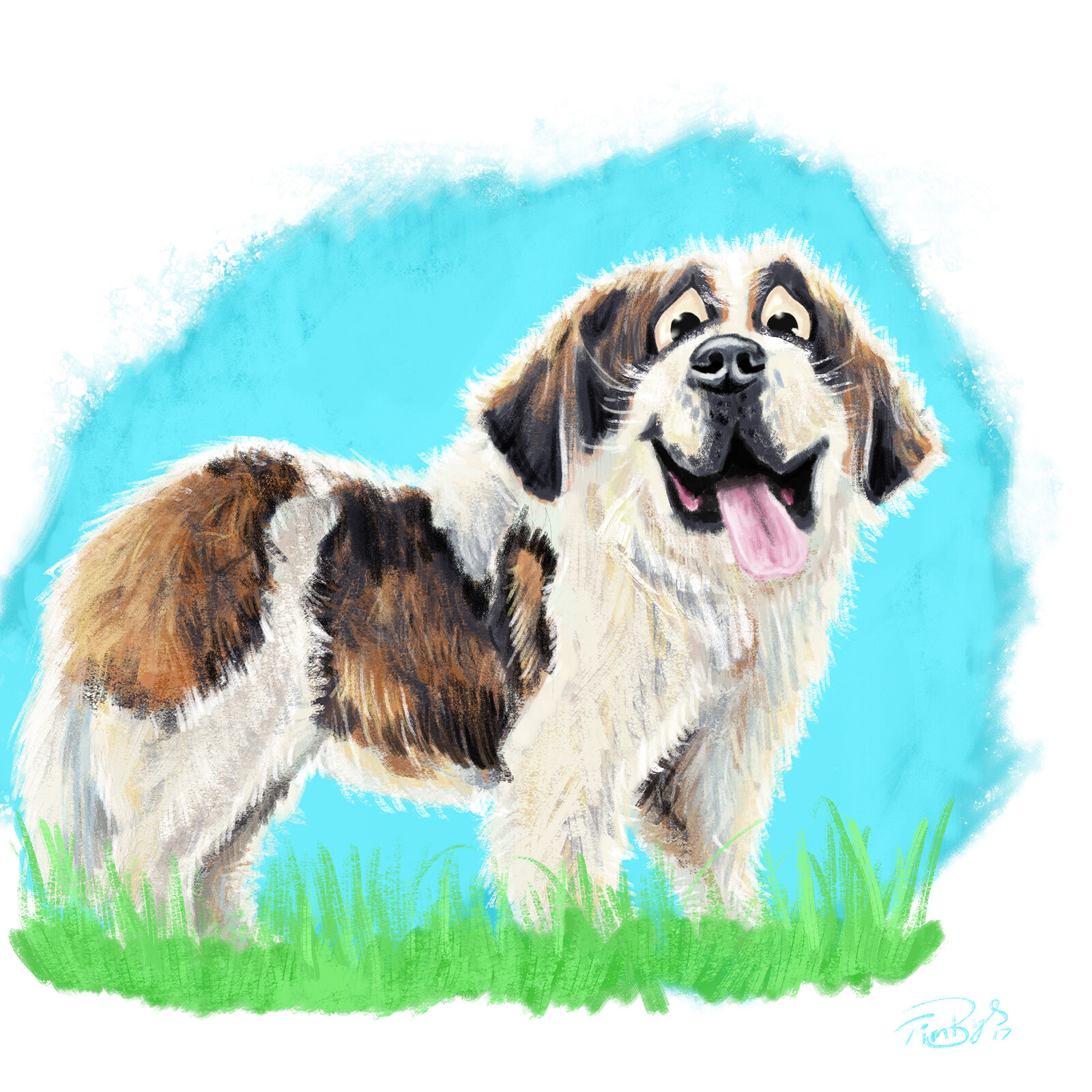 ArtStation - Saint Bernard!