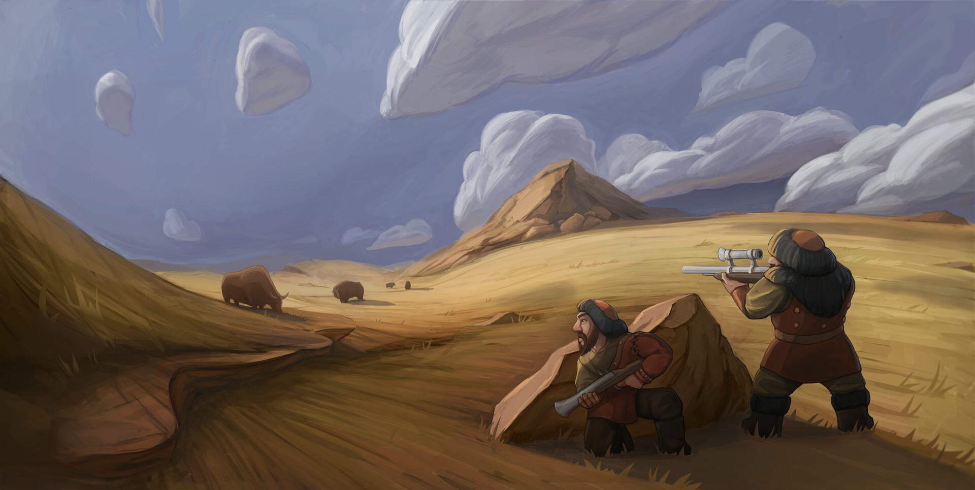 ArtStation - Yak Hunting