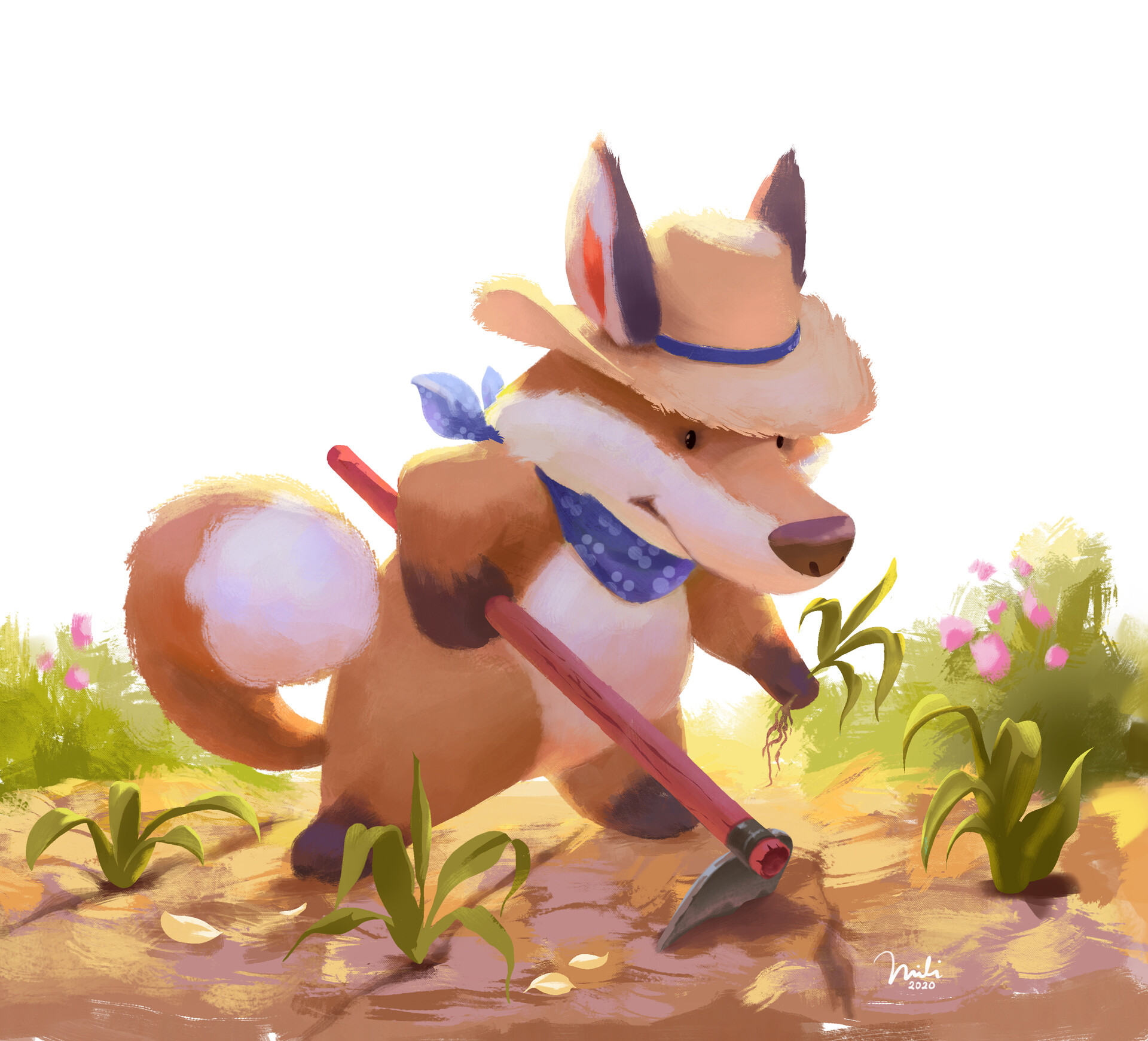 ArtStation - LITTLE FARMER FOX