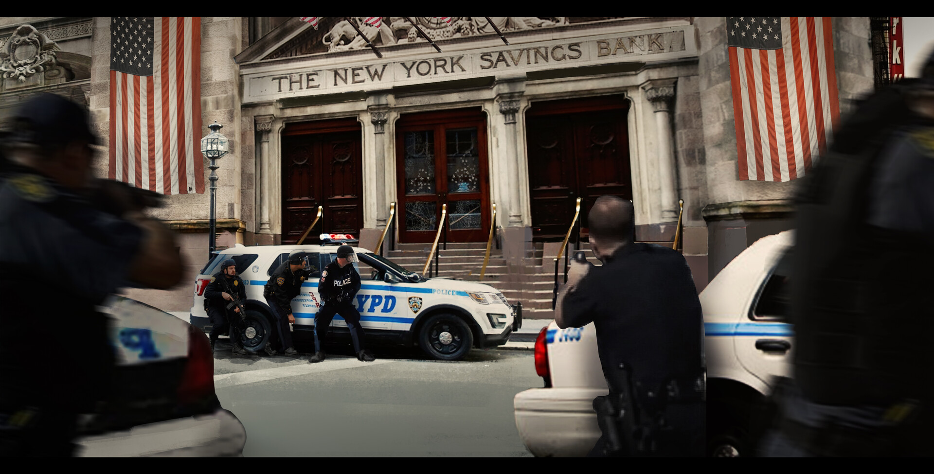 ArtStation - bank assault old comission