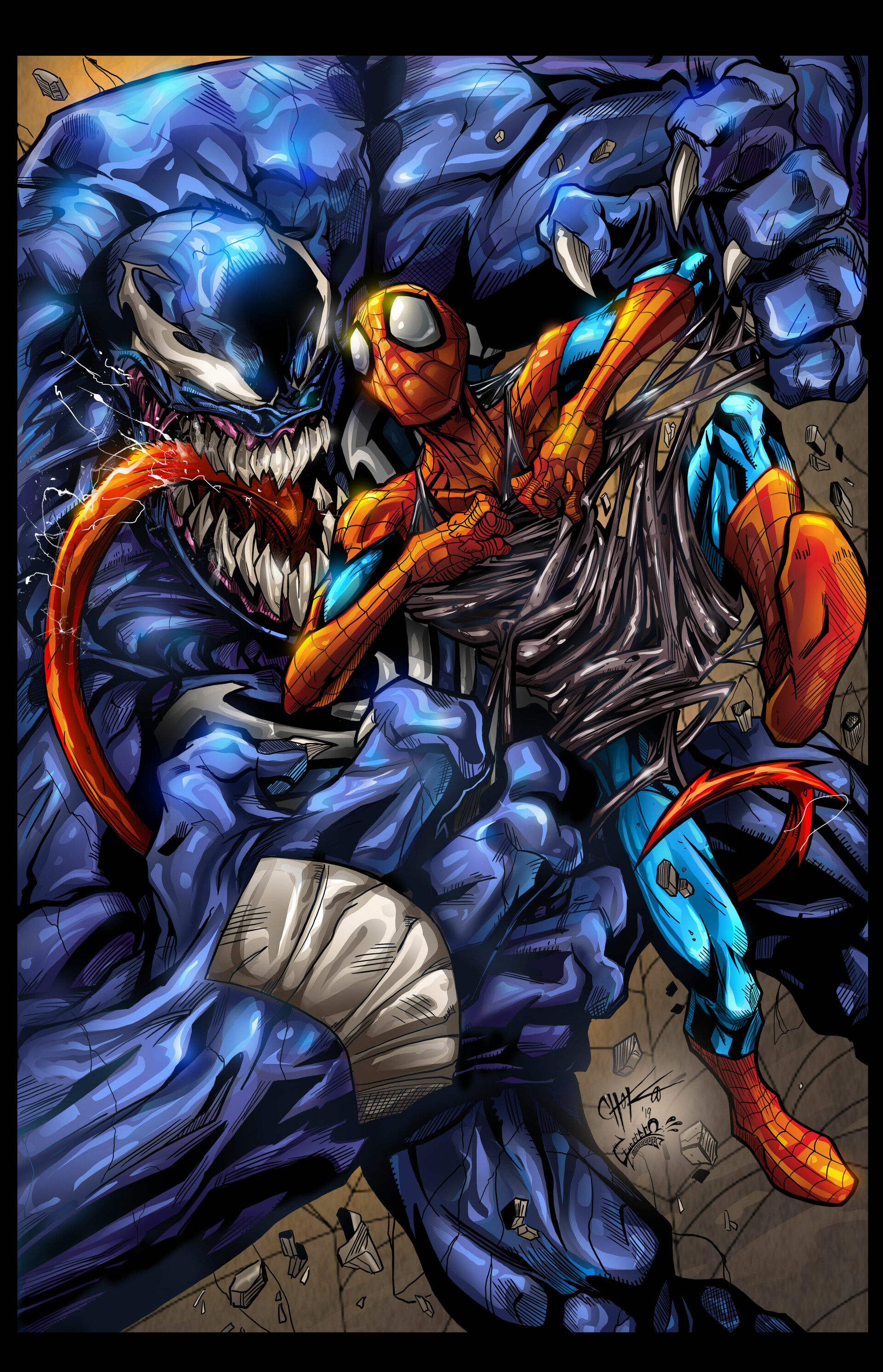 how to color venom