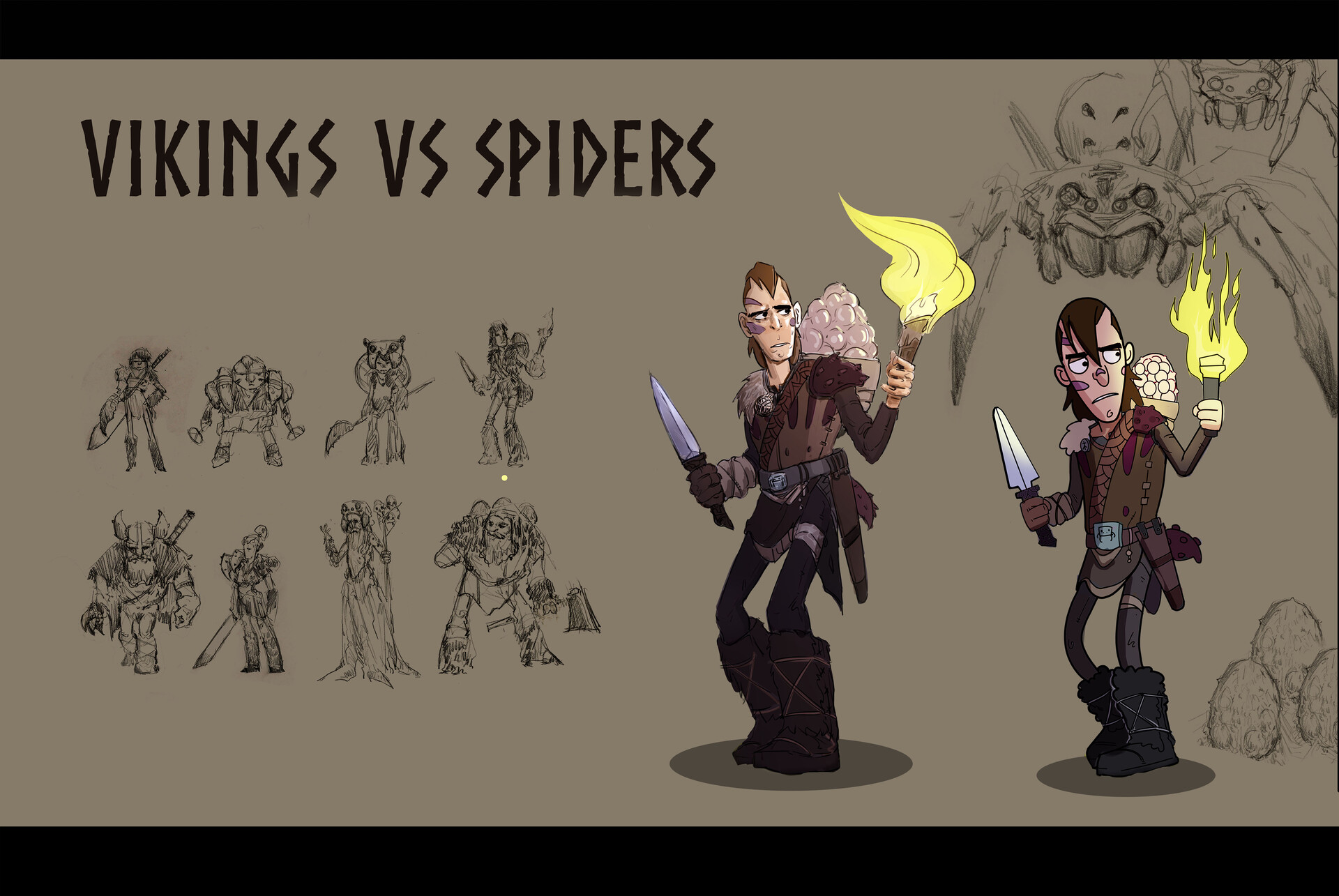 ArtStation - Vikings vs Spiders