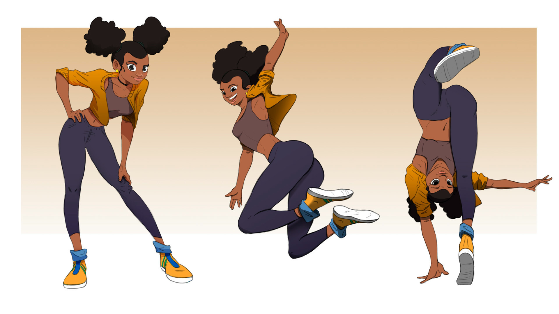 ArtStation - Dancing girl | 2D Art