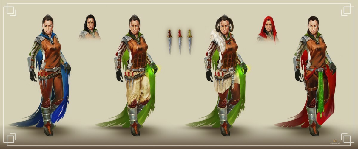 ArtStation - Game character concept | 2D art