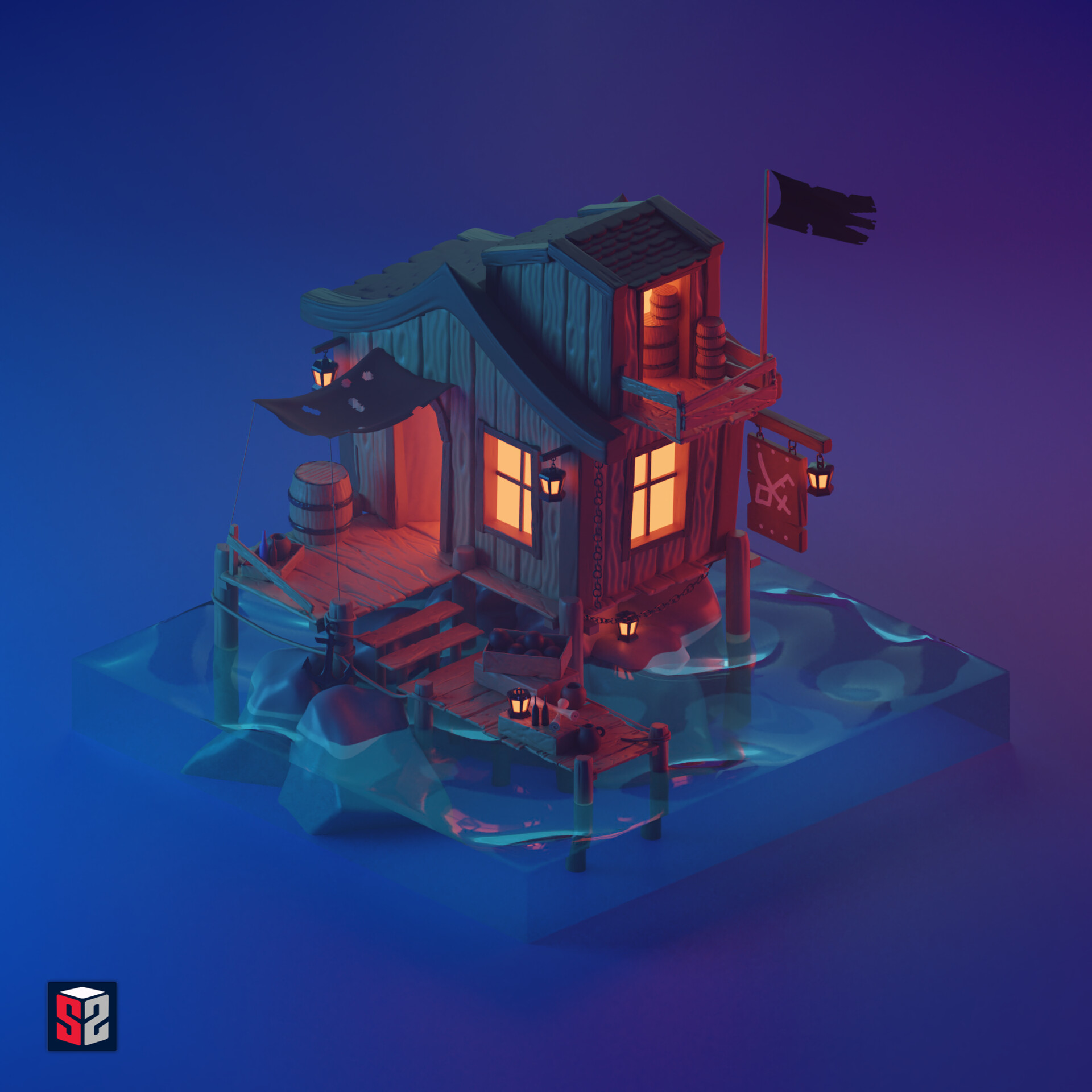 ArtStation - The Pirate House