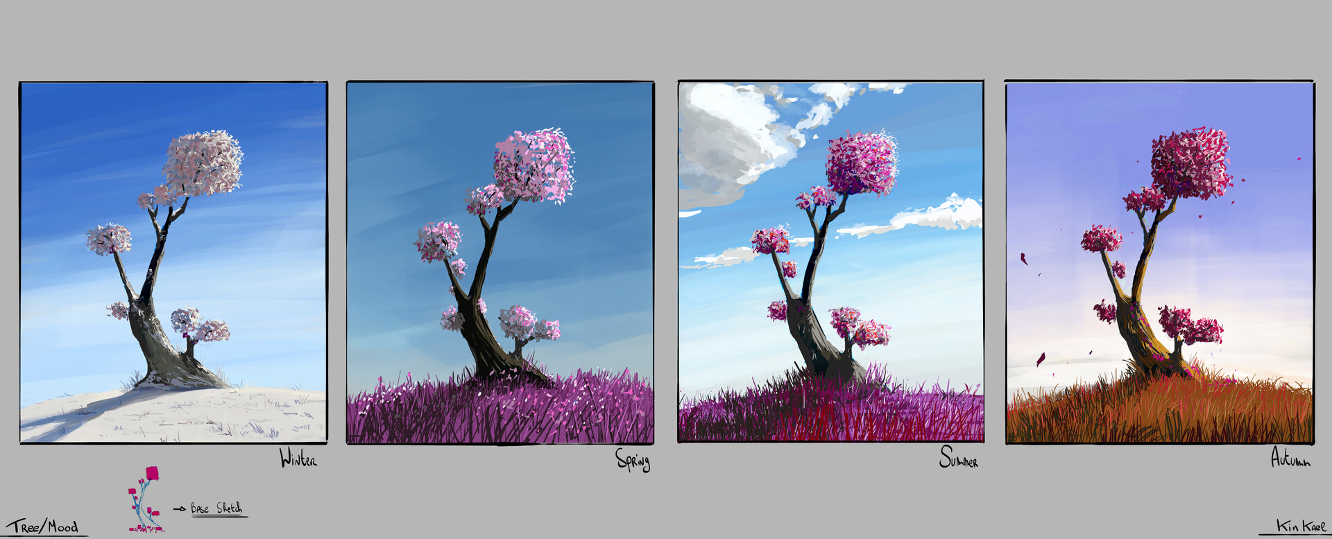 ArtStation - Tree Mood Saisons