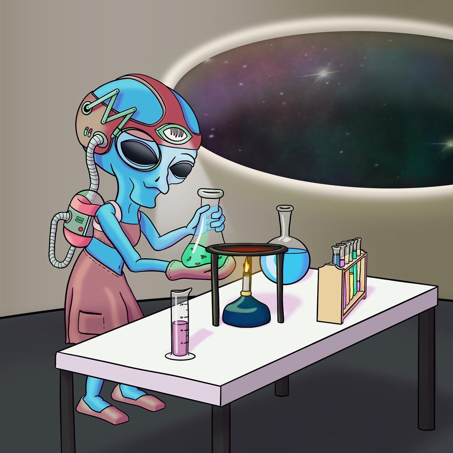 ArtStation - Blue Alien (Ondriox)