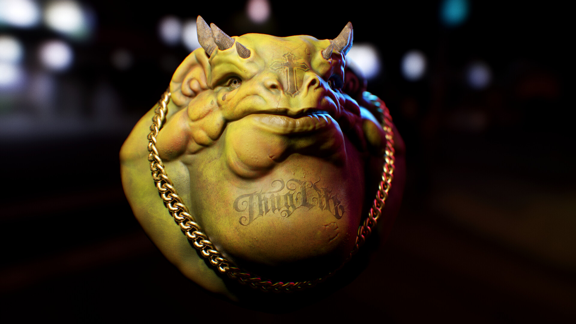 ArtStation - Demon Gangsta Frog