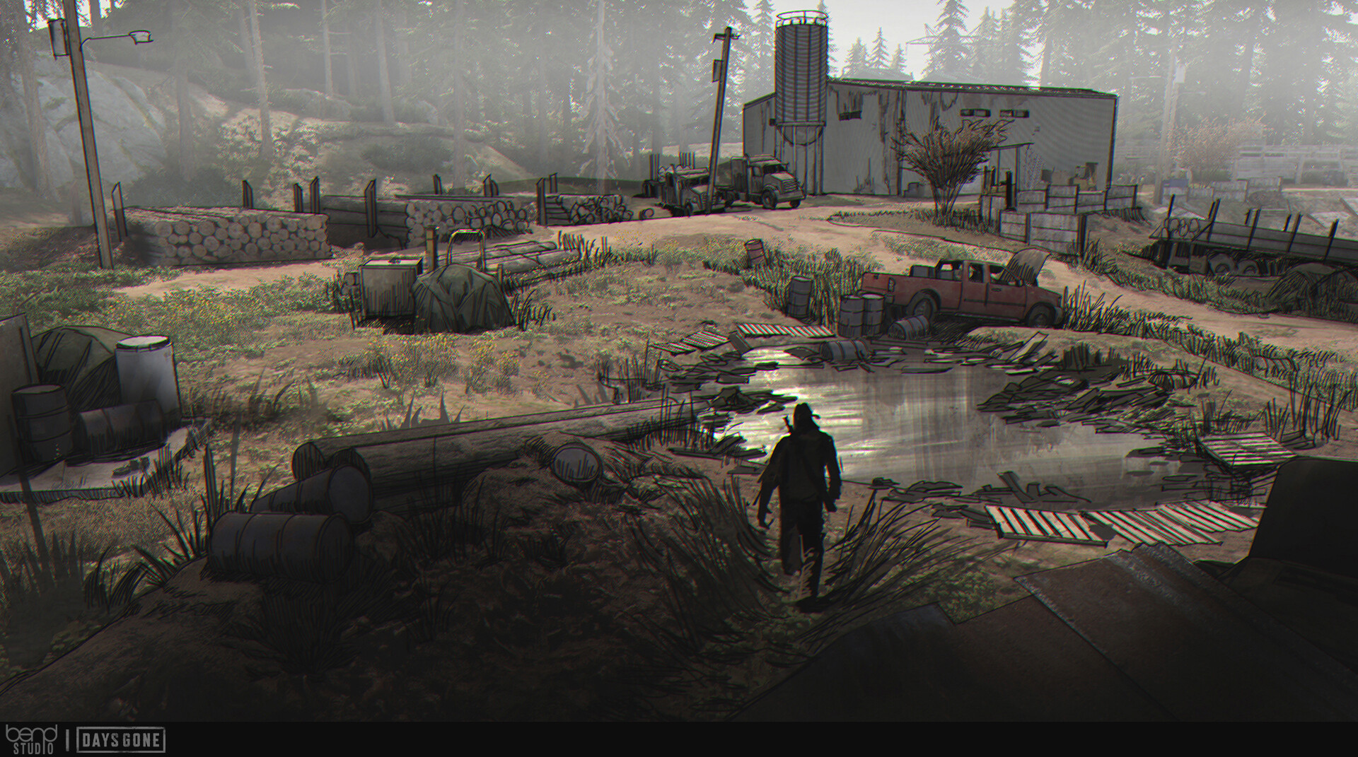 Hans Park - Days Gone Concepts_Logging Camp Layout