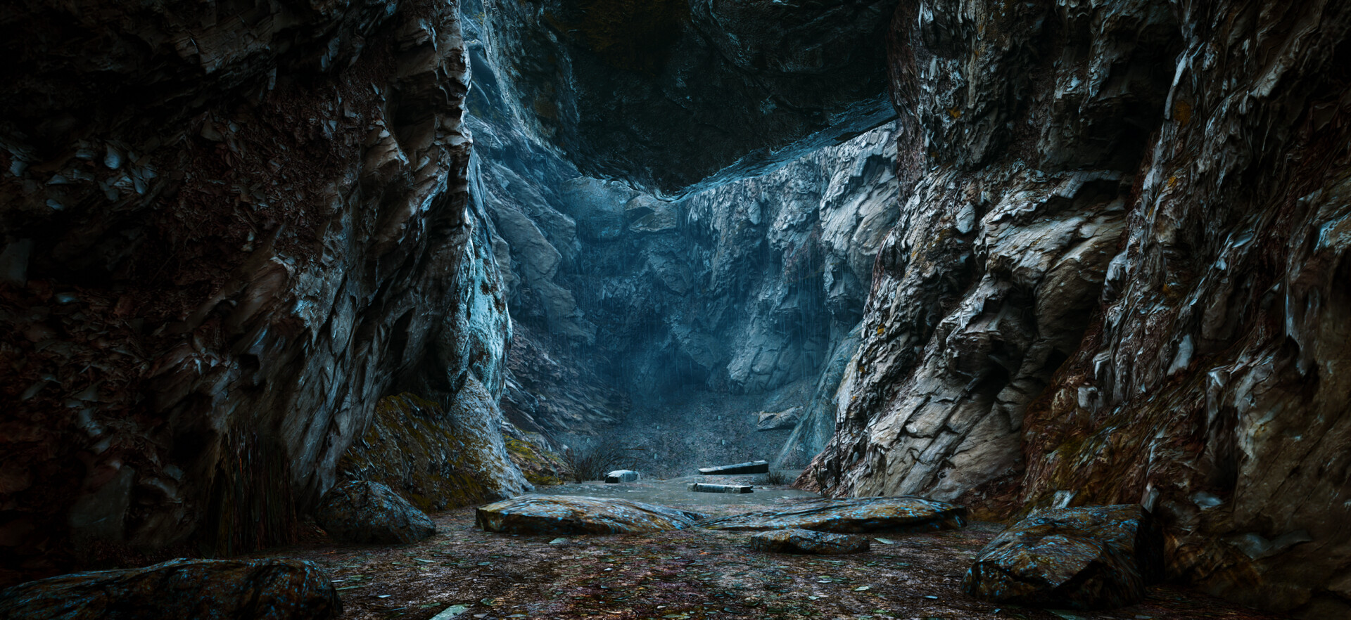 ArtStation - The rainy cave