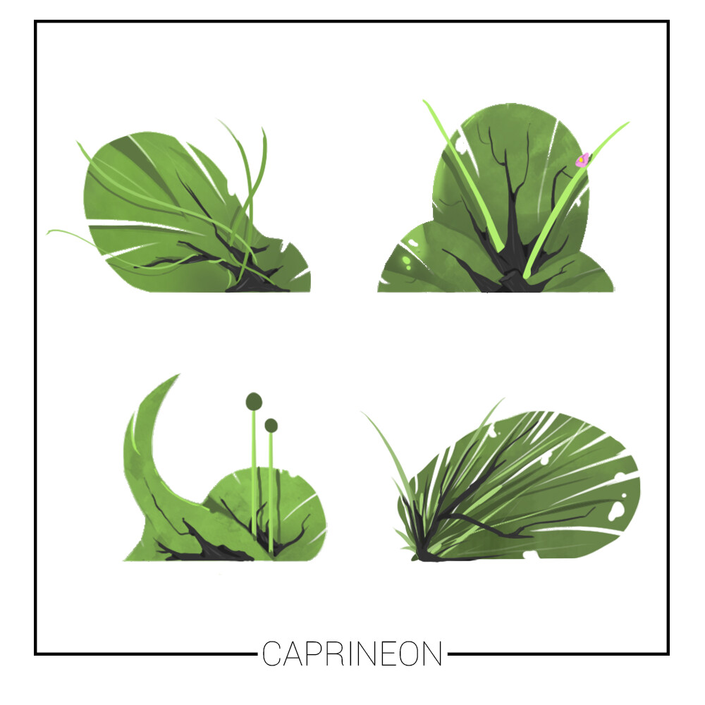 ArtStation - Stylized plants concepts
