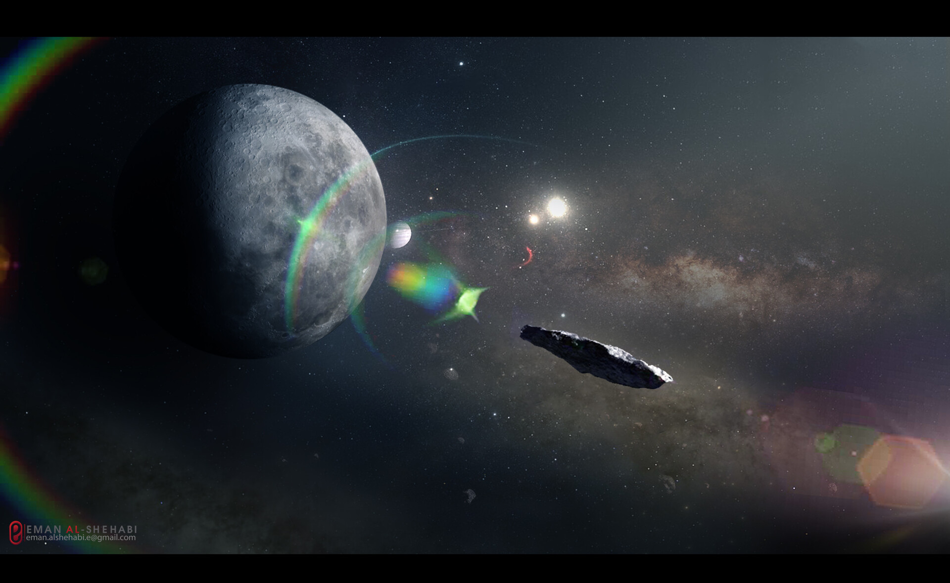 ArtStation - Rock Moon Matte Painting