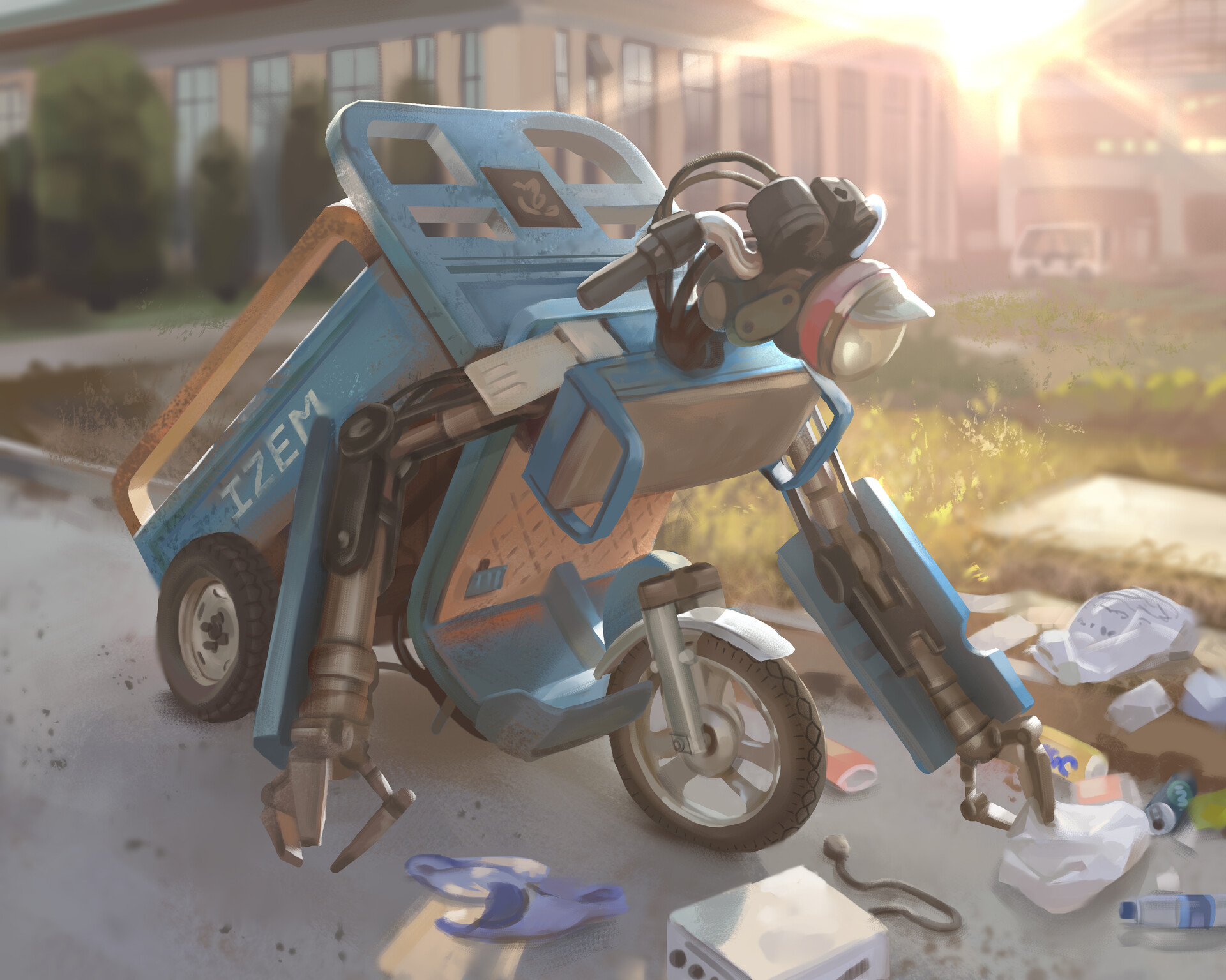 ArtStation - Robot Trash Collecter - Proko challenge