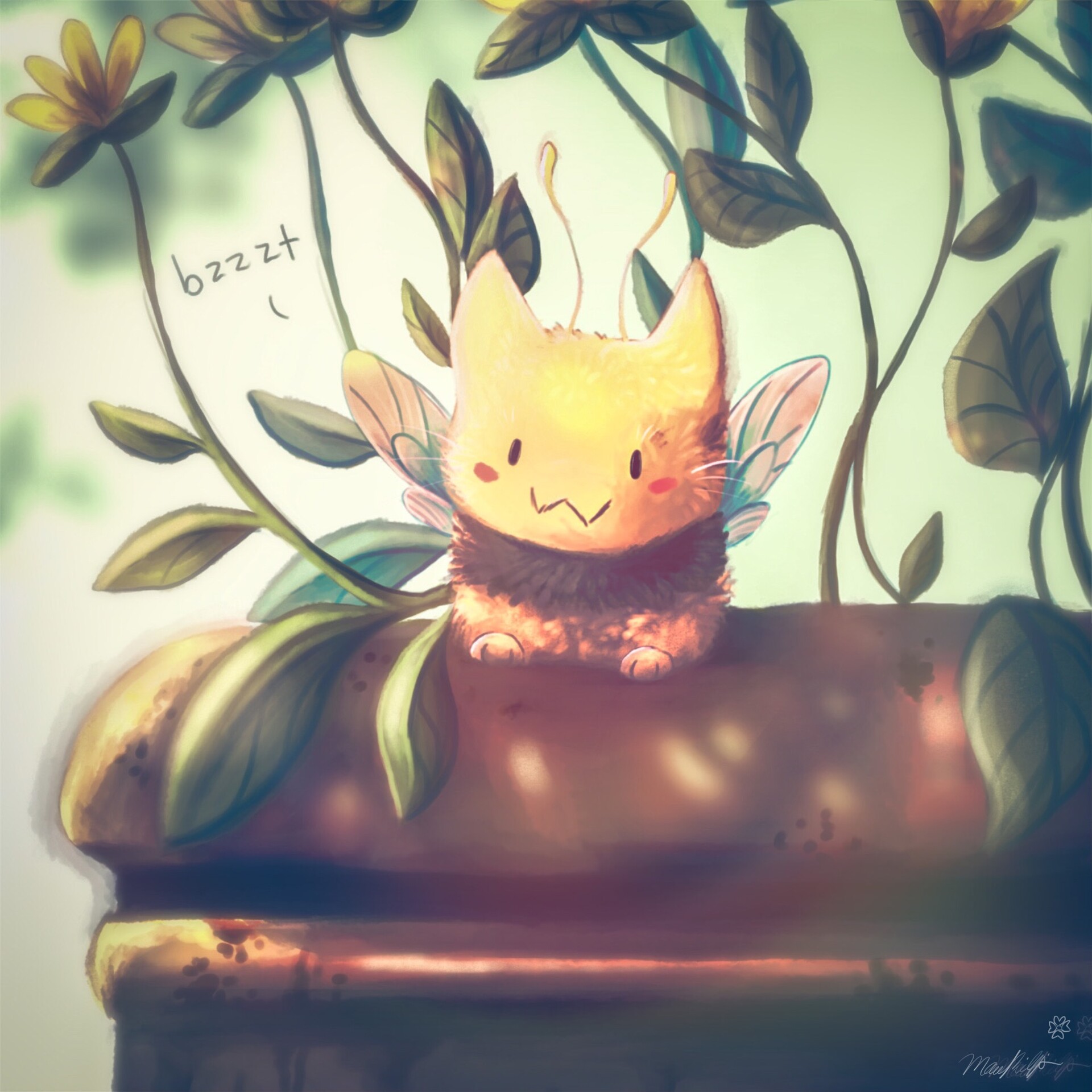 ArtStation - Bee cat